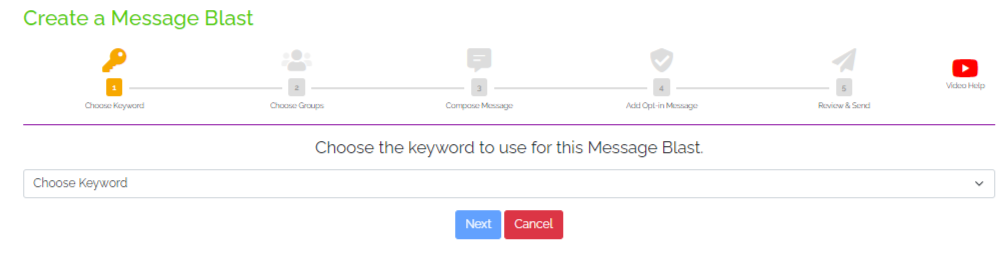 Sending a Blast Message – Epype