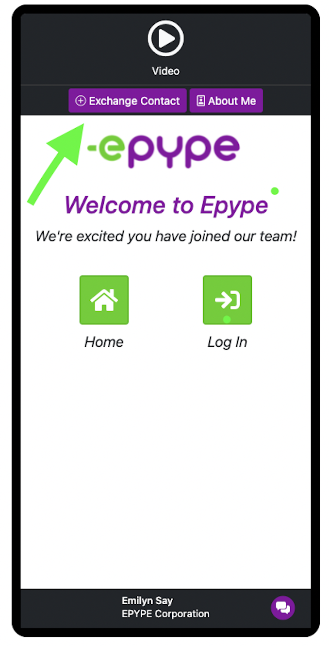 Quick Start - Exchanging Contacts Feature – Epype